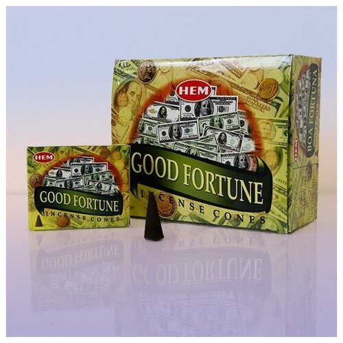 Благовония конусы HEM cones Gold Fortune 874952