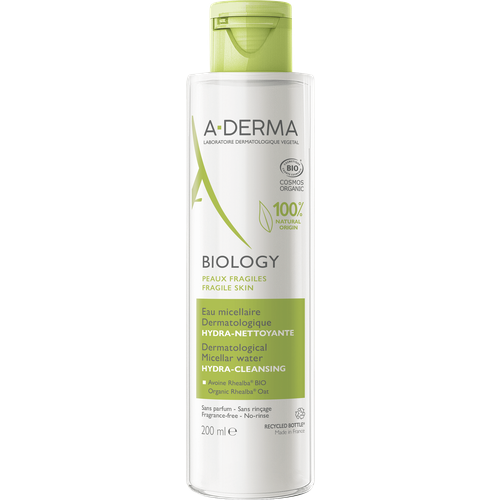 A-Derma BIOLOGY Дерматологическая мицеллярная вода для хрупкой кожи, 200 мл