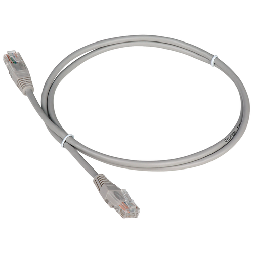 Патч-корд TWT TWT-45-45 RJ-45 (m) - RJ-45 (m) CAT5e U/UTP, 2 м, 1 шт., серый