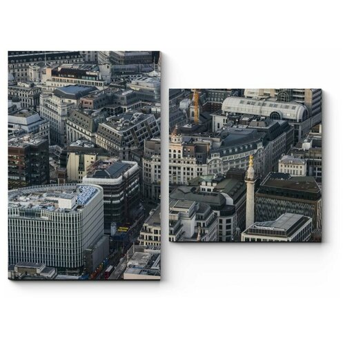 Модульная картина Вечерний Лондон с высоты 60x45