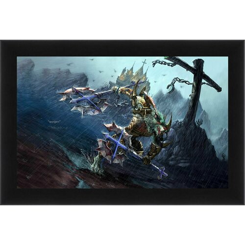 Плакат, постер на бумаге World Of Warcraft. Размер 30х42 см