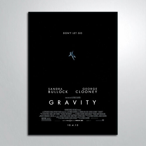 Постер в раме/Альфонсо Куарон Гравитация Космонавт Gravity