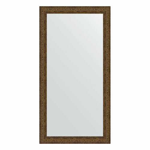 Зеркало в багетной раме - виньетка состаренная бронза 56 mm