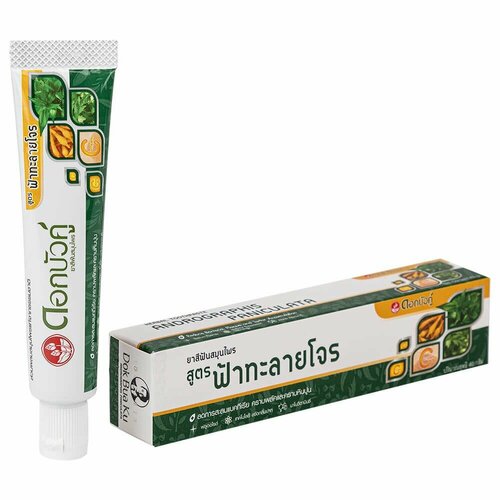 Антибактериальная травяная зубная паста в тубе Twin Lotus Fah Talai Jone, 40 гр