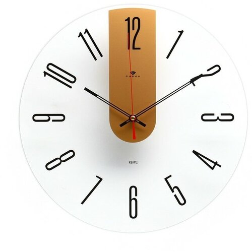 Рубин Часы настенные, серия: Интерьер, "Стиль, плавный ход, d=39 см