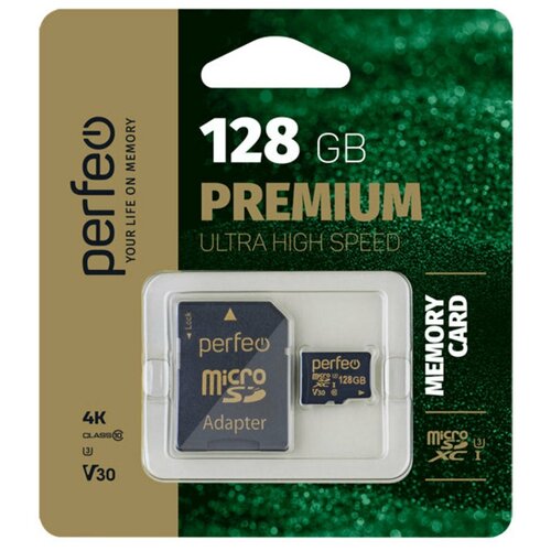 Карта памяти microSDXC 128GB Perfeo HC Cl10 UHS-3 V30