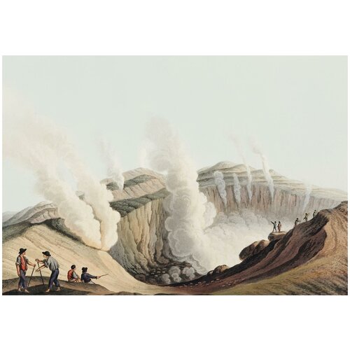 Постер / Плакат / Картина Кратер вулкана 40х50 см в раме