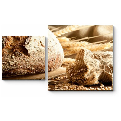 Модульная картина Горячий ароматный хлеб 100x60