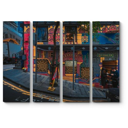 Модульная картина Уютный магазинчик в Гонконге 60x45