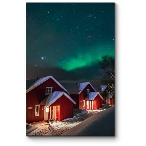 Модульная картина Зимняя ночь 50x75