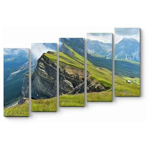 Модульная картина Итальянские Альпы120x84