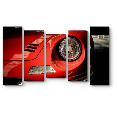 Модульная картина Фронтальные детали Ferrari 100x60