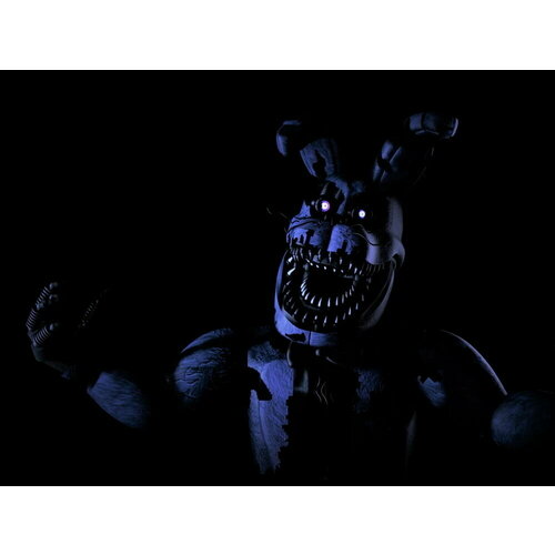 Плакат, постер на бумаге Five Nights at Freddy s/фнаф/игровые/игра/компьютерные герои персонажи. Размер 30 х 42 см