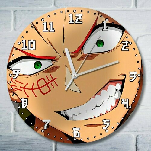 Настенные часы УФ с рисунком аниме Биско-ржавоед - 3649