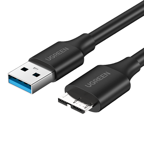 Кабель UGREEN US130 (10841) USB 3.0 A Male to Micro USB 3.0 Male Cable. Длина: 1м. Цвет: черный