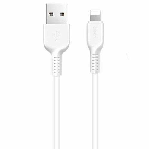 Кабель для айфон USB HOCO X20 Flash USB - Lightning, 2.4А, 1 м, белый