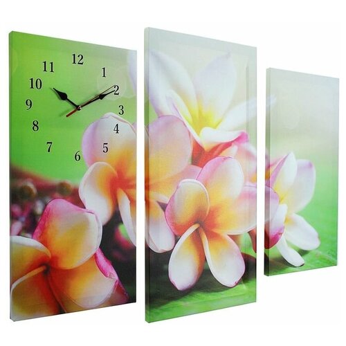 Сюжет Часы настенные модульные «Сиреневые цветы», 60 × 80 см