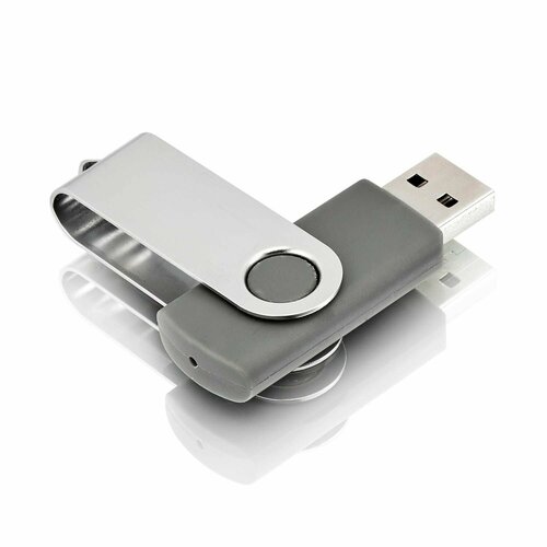 USB флешка, USB flash-накопитель, Флешка Twist, 16 Гб, серая, арт. F01 USB 2.0 10шт