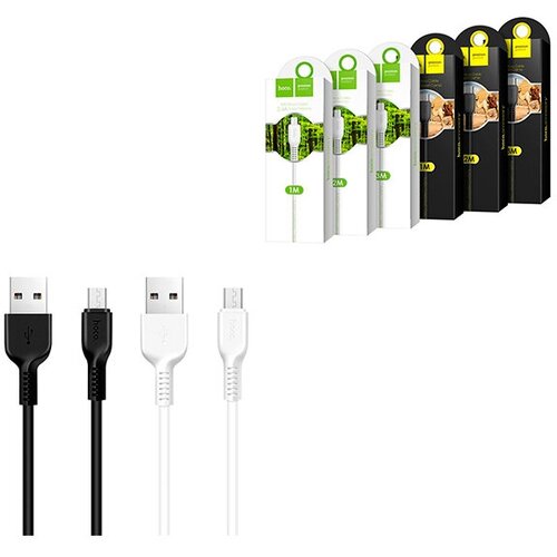 Кабель USB - MicroUSB Hoco X20 Черный