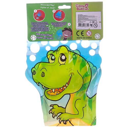 Мыльные пузыри-перчатка Junfa Toys, Динозавр KM001-8 мультиколор