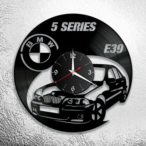 Настенные часы из виниловой пластинки с изображением BMW X5 E39