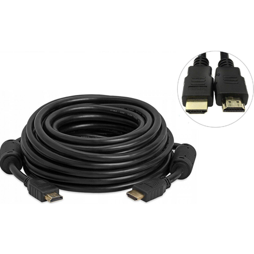 Кабель соединительный аудио-видео PREMIER HDMI (m) - HDMI (m) , ver 1.4, 15м, GOLD, черный [5-815 15.0]