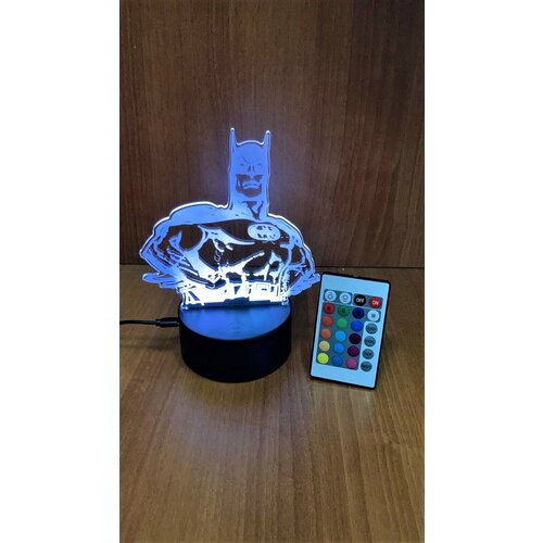 3D Светильник с пультом " бэтмен " №18