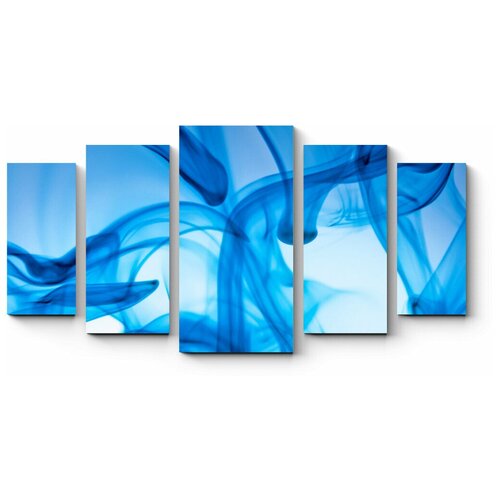 Модульная картина Многогранный синий 110x61
