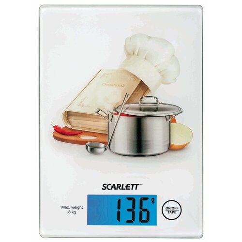 Весы кухонные SCARLETT SC-1217 (поваренок), электронные, 8кг