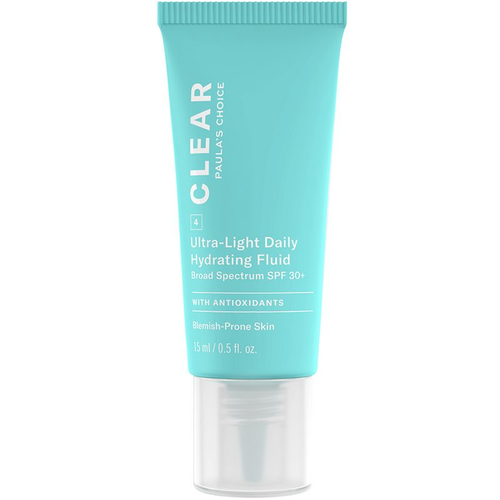 Увлажняющий крем для жирной и склонной к высыпаниям кожи лица PAULA'S CHOICE CLEAR ultra-light daily hydrating fluid broad spectrum SPF 30+ 15ml