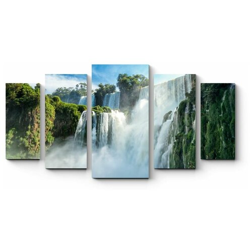 Модульная картина Удивительные водопады Игуасу 190x105