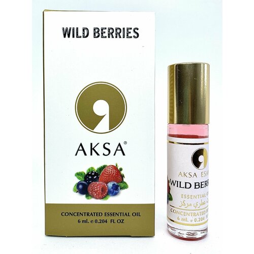 Духи женские масляные Aksa Esans Wild Berris, Акса Эсанс, женский аромат лесные ягоды, парфюм, 6мл