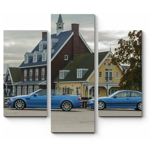 Модульная картина BMW на фене дома70x63