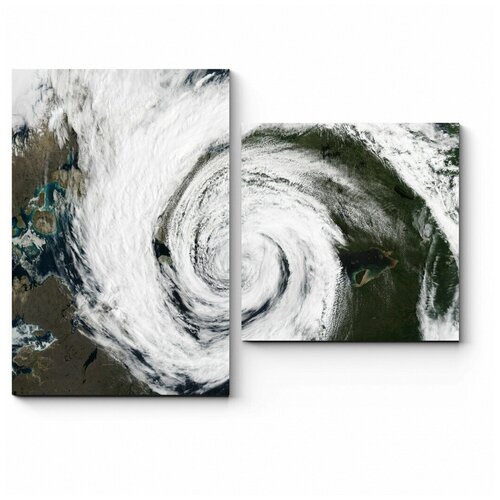 Модульная картина Космический циклон 90x68
