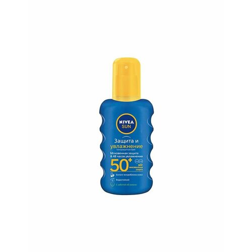 Nivea Sun Спрей Защита и увлажнение солнцезащитный SPF 50+, 200 мл, 1 шт