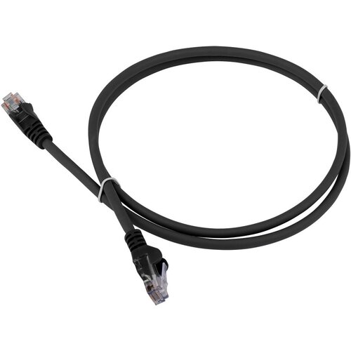 Патч-корд Lanmaster LAN-PC45/U5E-5.0-BK вилка RJ-45-вилка RJ-45 кат.5е 5м чёрный LSZH (уп:1шт)