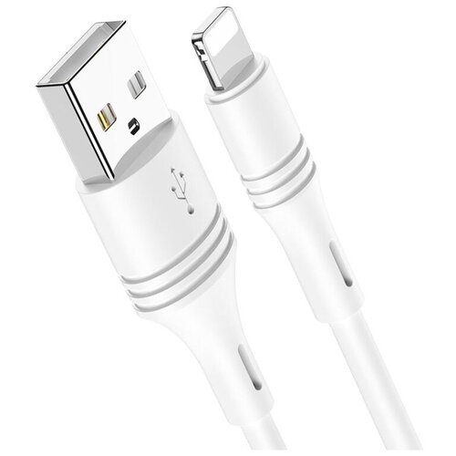 Borofone BX43 CoolJoy USB - Lightning, 1 м, 1 шт., белый