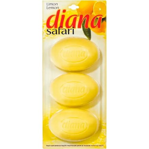 "Dalan Diana Safary" Мыло туалетное твердое, "Лимон" набор 3 шт