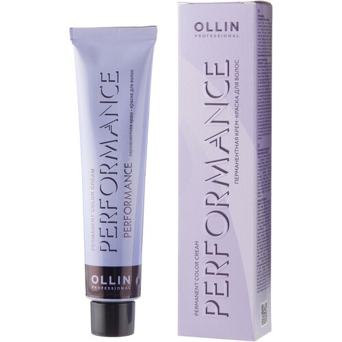 OLLIN Professional Performance перманентная крем-краска для волос, 5/71 светлый шатен коричнево-пепельный, 60 мл