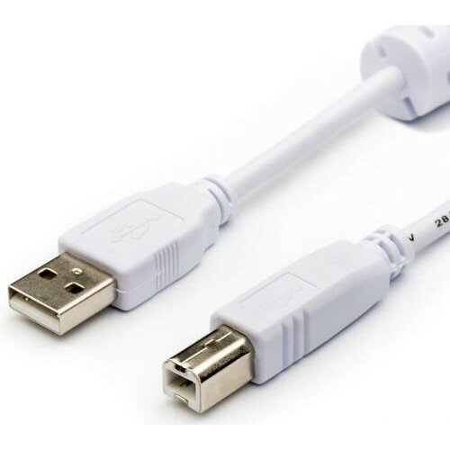 Кабель ATCOM (АТ6152) кабель USB 2.0 AM/BM - 0,8 м (для переферии 1 FERITE) (10)