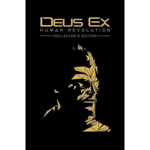 Плакат, постер на холсте Deus Ex-Human Revolution/Деас Экс. Размер 60 на 84 см