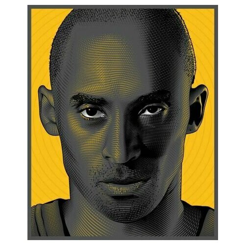 Плакат, постер на холсте Kobe Bryant-Коби Брайант. Размер 60 х 84 см