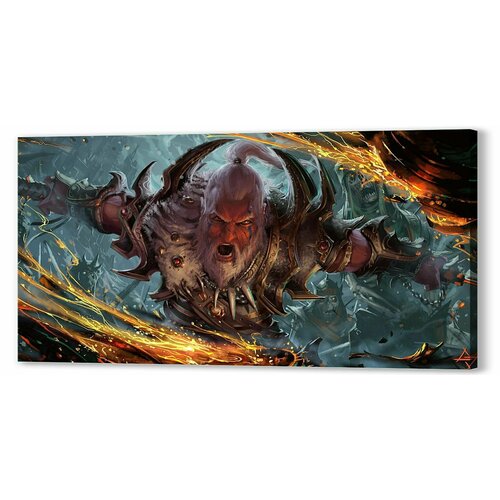 Плакат, постер на холсте Diablo III. Размер 60 х 84 см