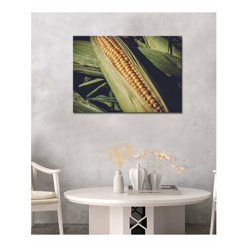 Картина на холсте с подрамником кукуруза 30х40