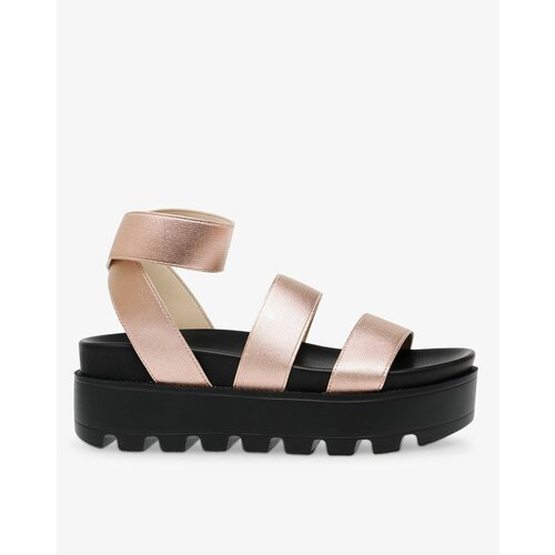 Сандалии Steve Madden, гладкая фактура, размер 37, золотой, розовый