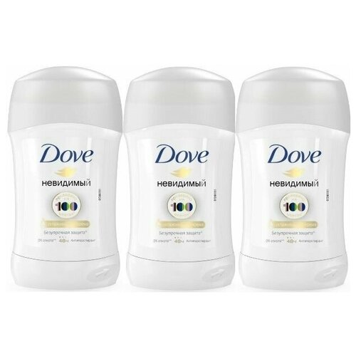 Антиперспирант Dove Невидимый стик, 40мл, 3 упаковки