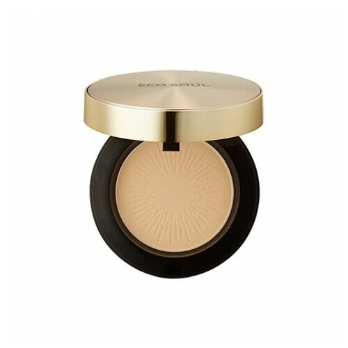 The Saem Пудра компактная Eco Soul Luxury Gold Pact SPF30 РА+++ 1 шт. 21 light beige 9 г