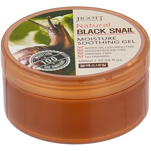 Jigott Гель для тела Natural Black Snail, 300 мл