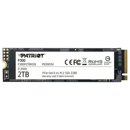 SSD накопитель Patriot P300 2 Tb PCI-E 3.0 x4 P300P2TBM28