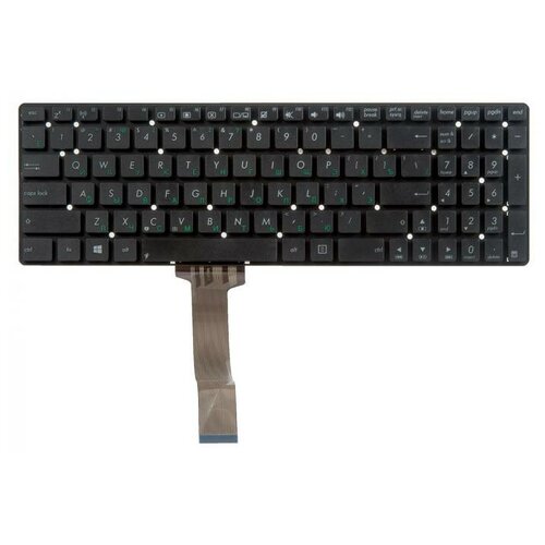 Клавиатура для ноутбука ASUS x751, x751l, x751la, x751lav, x751ld, x751ldv, x751lk, x751ln, X751MJ, X751MD, X751MA, X751M, черная без рамки